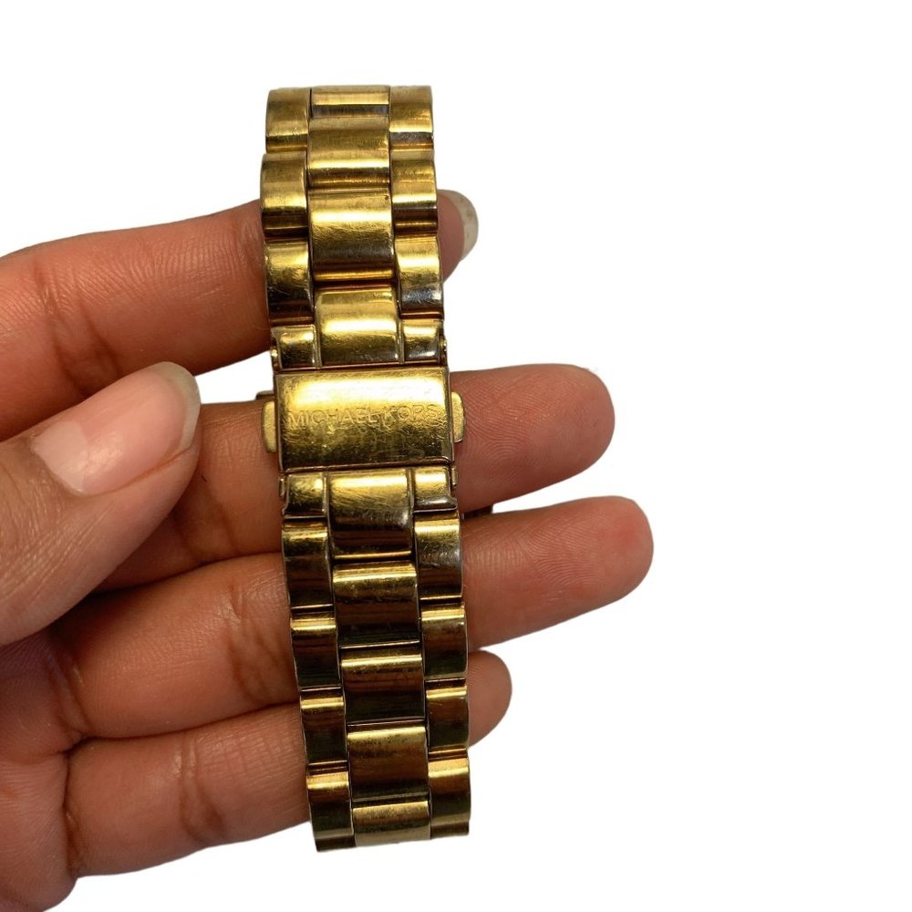 *Michael Kors Gold Square Face Watch - Gem